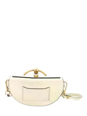 Chloé Nile Leather Mini Crossbody Bag - Neutrals