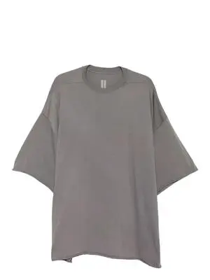 Rick Owens Tommy Raw-cut Oversized Cotton T-shirt - Grey