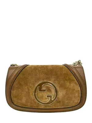 Gucci Blondie Interlocking G Shoulder Bag - Brown