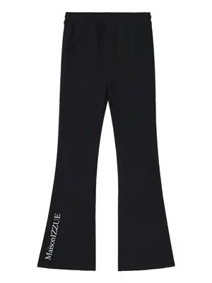 IZZUE Izzue Logo Print Flared Trousers