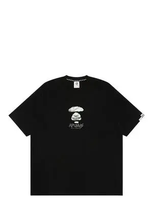 AAPE BY *A BATHING APE Aapeunvs Logo-print Cotton T-shirt - Black