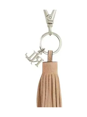 Ralph Lauren Tassel Logo-charm Keyring Neutrals