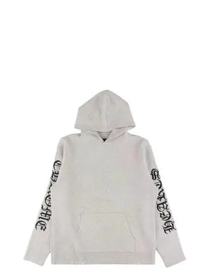 Chrome Hearts Embroidered-logo Cashmere Hoodie - Grey