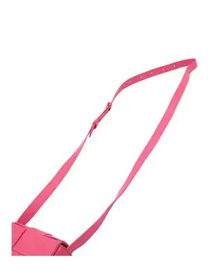 Bottega Veneta 2012-2026 Extra Mini Nappa Intrecciato Cassette Crossbody Bag Pink