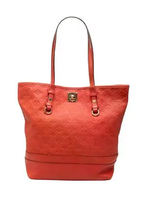 LOUIS VUITTON 2012 Monogram Empreinte Citadine Pm Tote Bag - Red