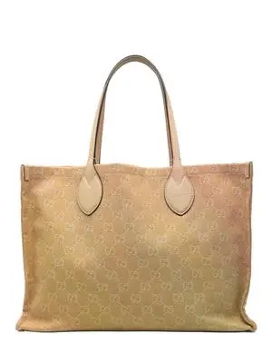 GUCCI 2016-2026 Large Gg Denim Ophidia Tote Bag