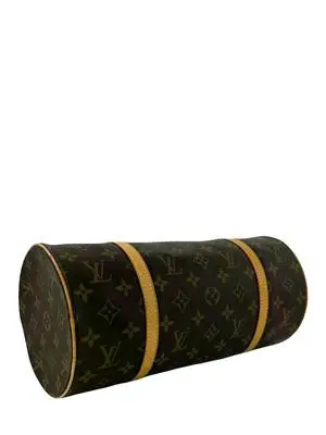 LOUIS VUITTON 2003 Monogram Papillon 30 Handbag - Brown
