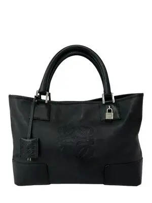 Loewe 20th Century Leather Fusta 28 Tote Bag - Black