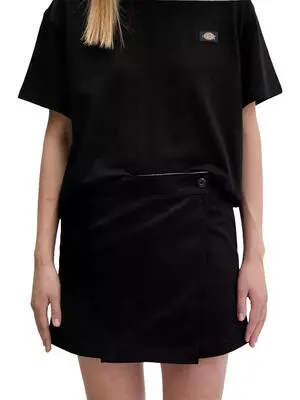 Dickies Union Wrap Skirt With Logo Patch - Black