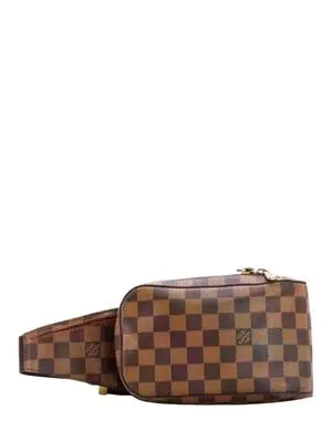LOUIS VUITTON Damier Geronimos Waist Bag - Brown