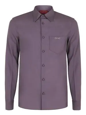 GUCCI Gucci Long Sleeved Gabardine Shirt