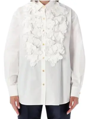 Alberta Ferretti Long-sleeved Embroidered Shirt - No