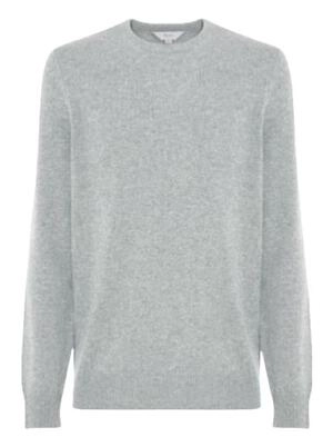 Malo Malo Luxury Cashmere Crew Neck Sweater Cement