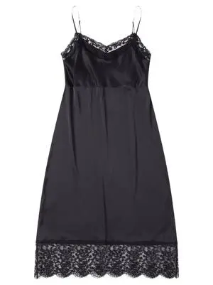 Simone Rocha Lace-trimmed Slip Dress - Black