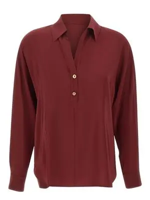 Max Mara Long-sleeved Polo Shirt Red