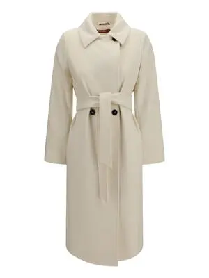 Max Mara Long-sleeved Coat - Nude