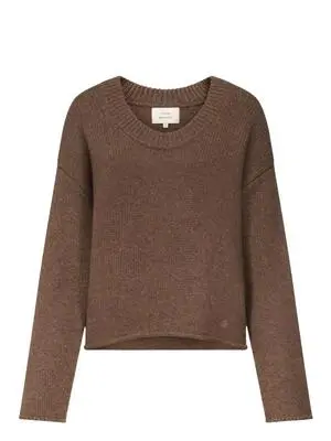 Loulou De Saison Loulou De Saison Derry Ribbed Knitted Sweater Coffee