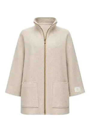 Eleventy Long-sleeved Coat - Nude