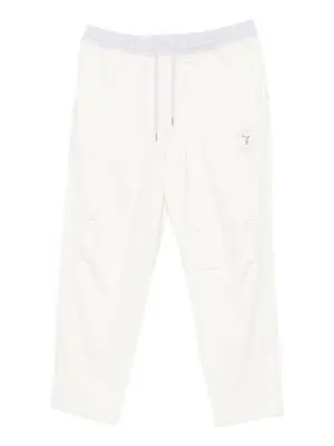 Brunello Cucinelli Drawstring-waist Track Pants - White