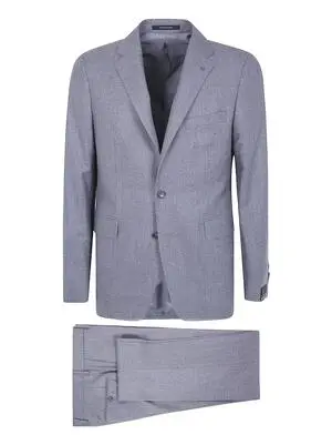 Tagliatore Bruce Single Breasted Jacket And Trousers Set Pearl