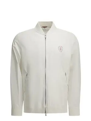 Brunello Cucinelli Logo-patch Zip-up Jacket - No
