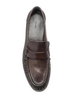 THE ROW Soft Loafer - Deep Brown