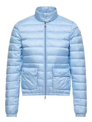 Moncler Lans Short Down Jacket Light Blue