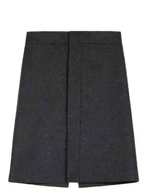 TOD'S Double-pocket Wool Skirt - Black