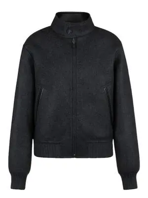 TOD'S Wool Bomber Jacket - Grey