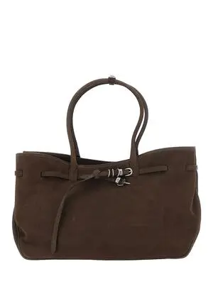 MARGESHERWOOD Marge Sherwood Suede Shoulder Bag Brown