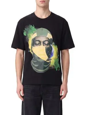 IH NOM UH NIT Cotton Crewneck T-shirt With Graphic Print And Slogan - Black