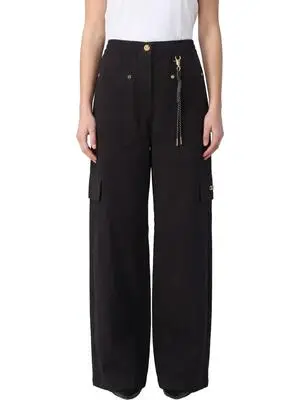 Liu Jo Liu Jo Wide-Leg Nylon Cargo Trousers Black