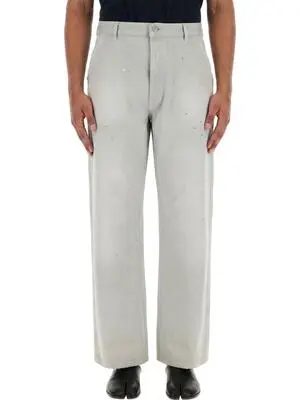 MAISON MARGIELA Maison Margiela Wide-Leg Denim Jeans With Worn Effect Grey