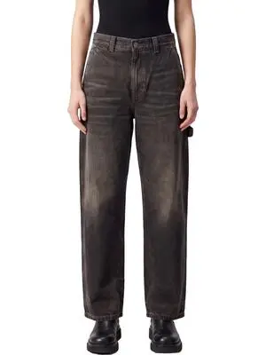 HAIKURE Sibilla Mid-rise Boyfriend Jeans In Cotton Denim - Black