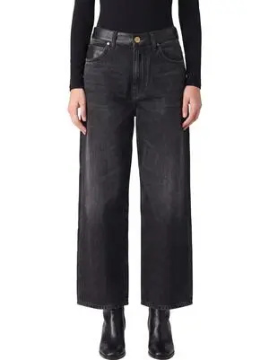 Pinko Estelle Wide Leg Jeans - Black