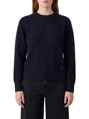 Loulou De Saison Crewneck Jumper In Pure Cashmere - Black