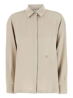 Max Mara Long Sleeve Shirt - Grey