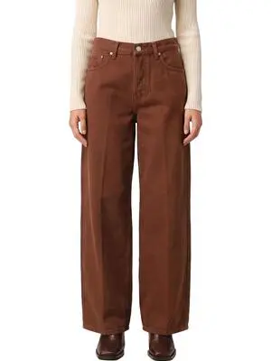 HAIKURE Haikure Mid-Rise Organic Cotton Wide-Leg Jeans Brown