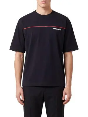 Dsquared2 Contrast Logo Cotton T-shirt - Black