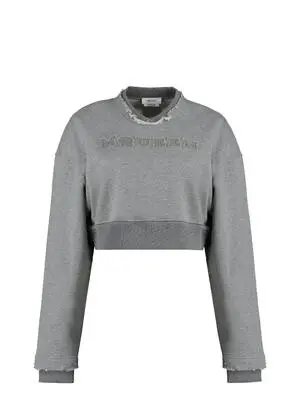 ALEXANDER MCQUEEN MCQUEEN Logo Cropped Sweatshirt