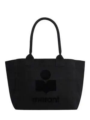Isabel Marant Étoile ISABEL MARANT Logo Print Canvas Tote Bag Black