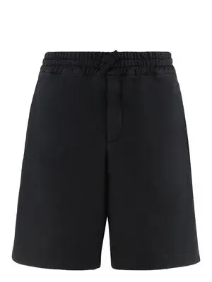 Alexander McQueen Cotton Blend Shorts With Back Pockets - Black