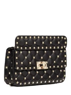 VALENTINO Valentino Nappa Rockstud Spike Shoulder Bag