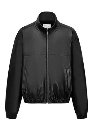 Saint Laurent Zip-up Bomber Blouson Jacket - Black