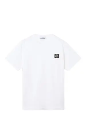 Stone Island Style Minimal Ss T-shirt - White