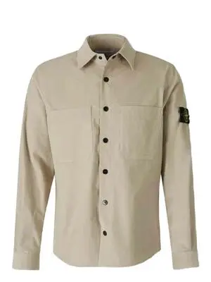 Stone Island Stone Island Men's Stonewashed Utility Shirt Sand