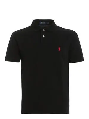 Polo Ralph Lauren Slim Short-sleeve Knit T-shirt - Poloblack