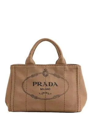 Shopbop Prada Canvas 2 Way Handbag - Neutral