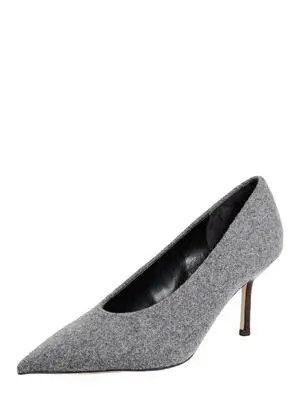 FAVORITE DAUGHTER The Zoe Felt Pumps - Grey