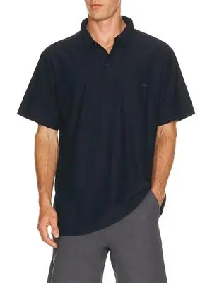 Vuori Ace Polo In Blue - Ink